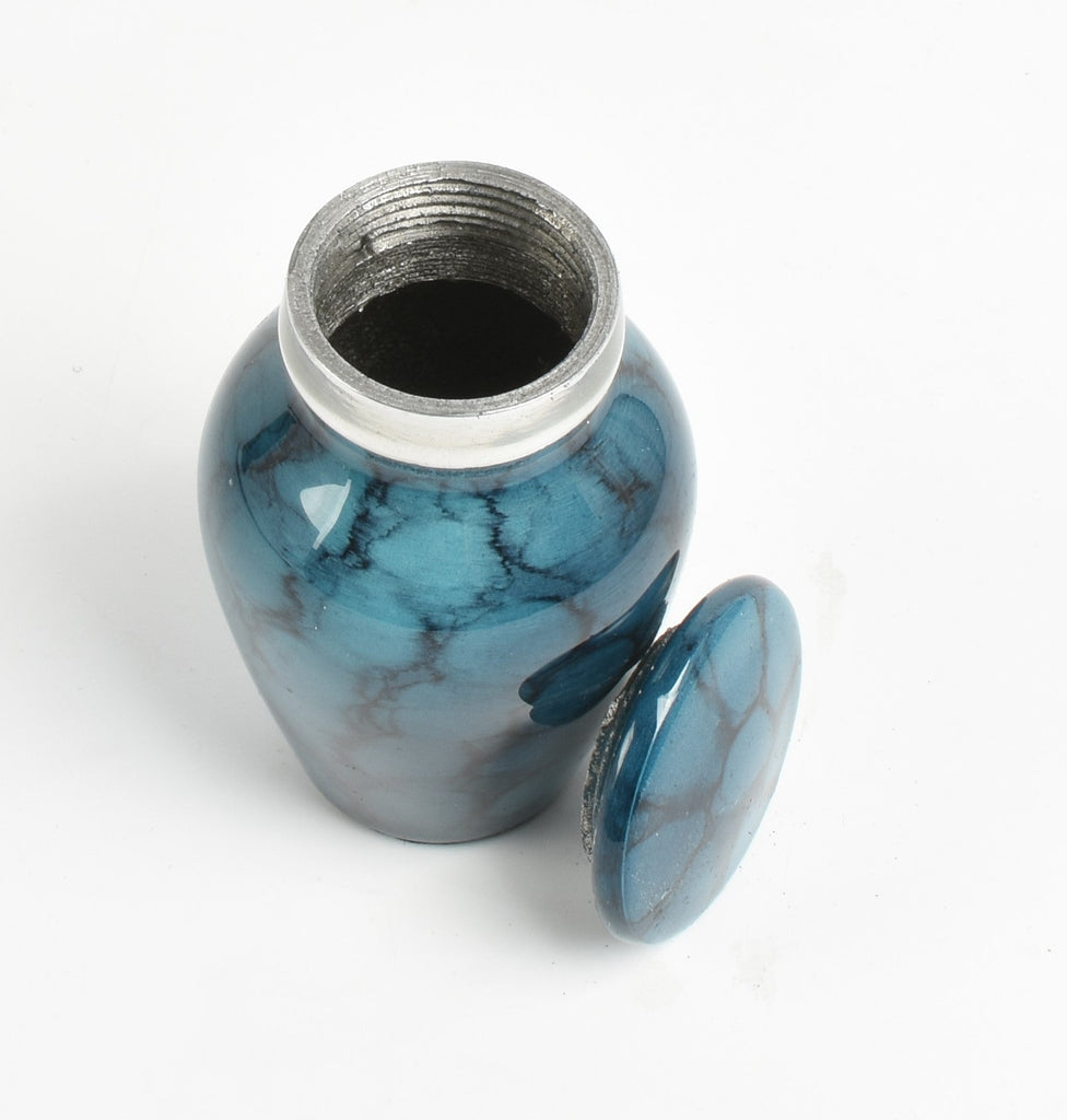 Blue Cloud Aluminium Mini Keepsake Urn – UrnsWithLove