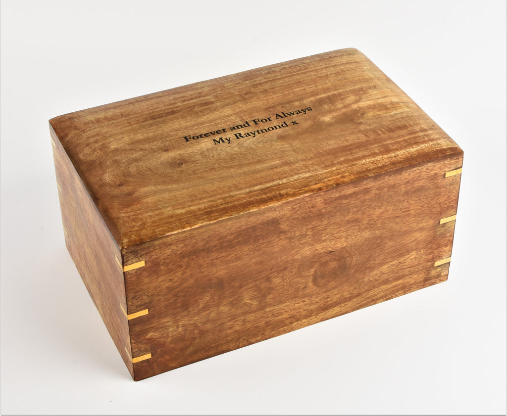 Extra Large Double Capacity Solid Wood Casket – UrnsWithLove